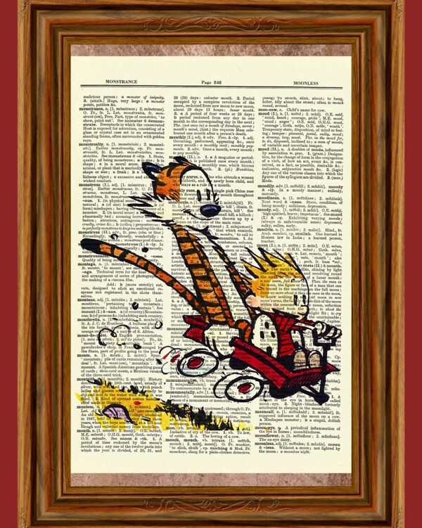 Calvin and Hobbes Comic Strip Bookmarks - Etsy Canada
