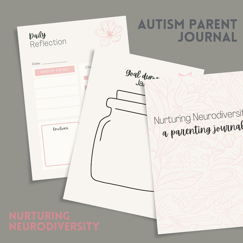 Autism Parent Printable Journal | Neurodiversity Parent Digital Journal ...