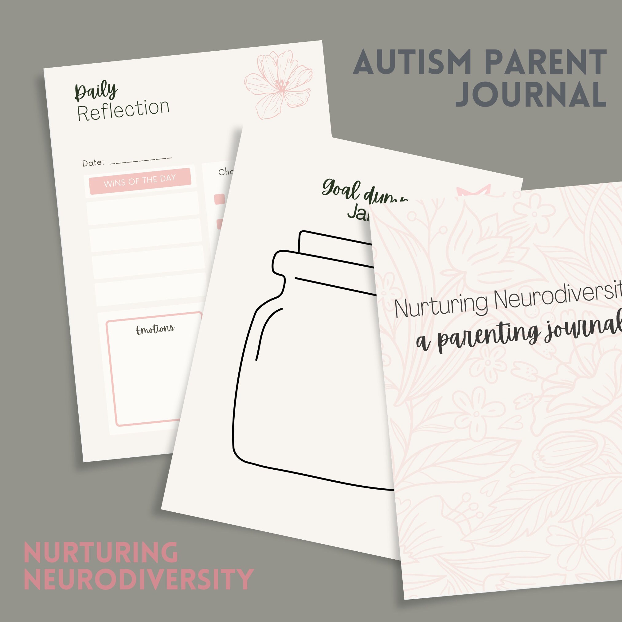 Autism Parent Printable Journal | Neurodiversity Parent Digital Journal ...