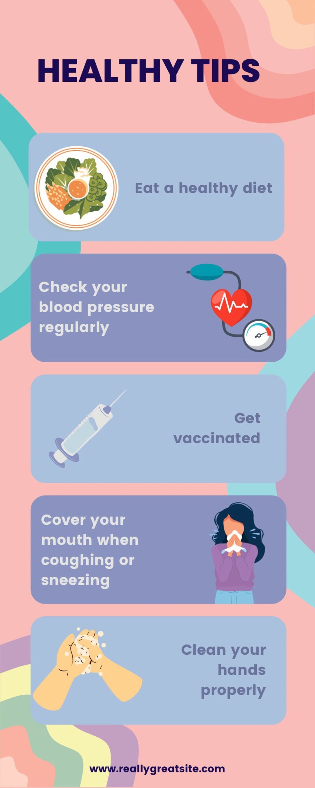 Healthy Tips Infographic | Doctors Office | Counsellors Office ...