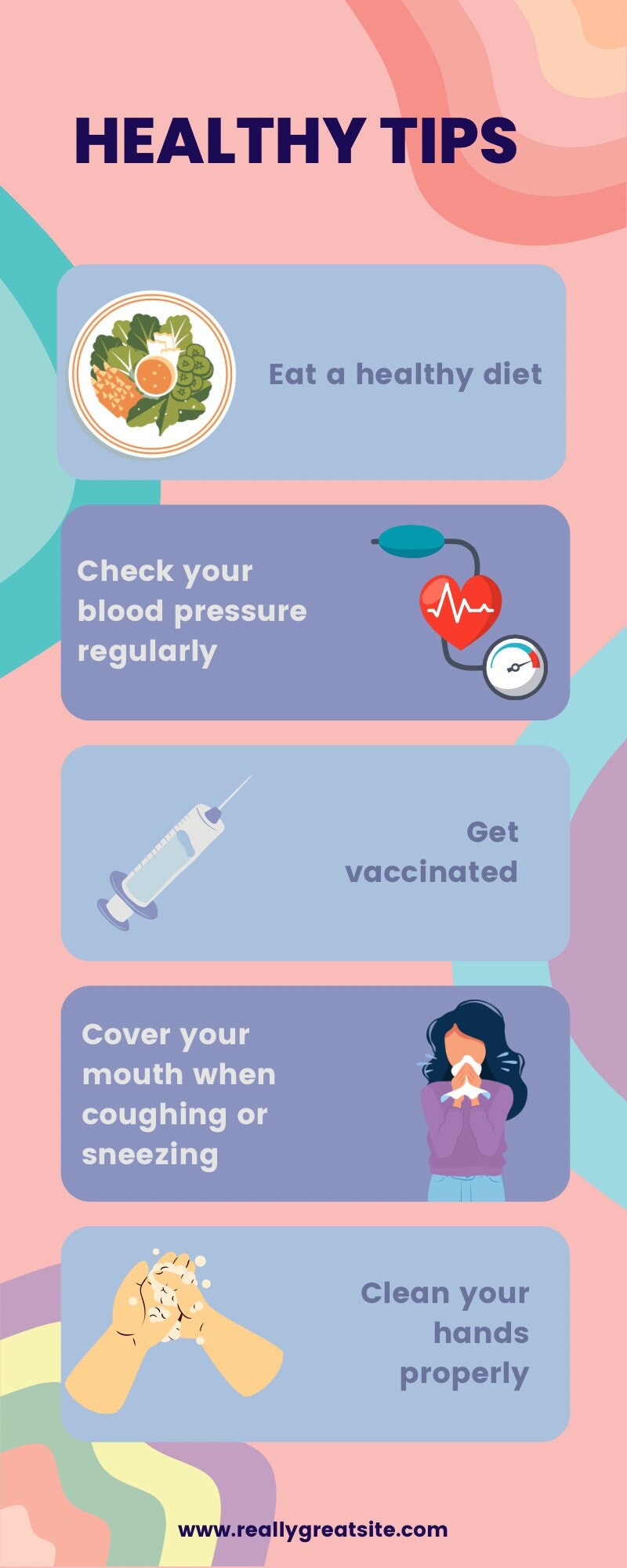 Healthy Tips Infographic | Doctors Office | Counsellors Office ...