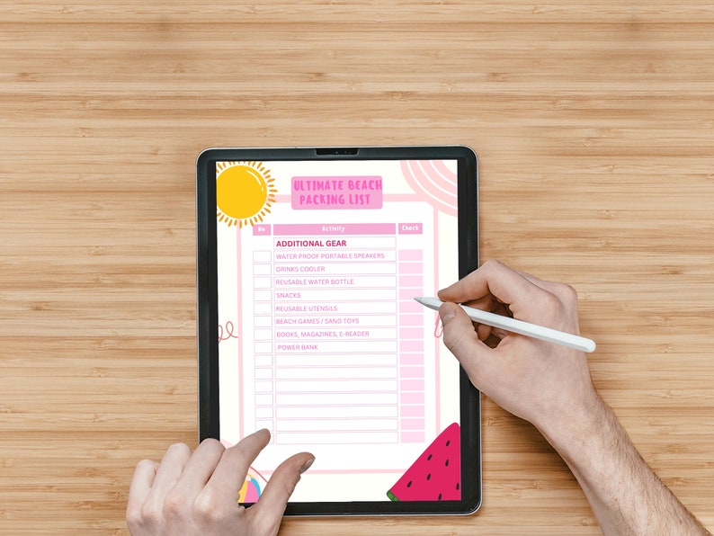 The ULTIMATE Beach Packing Checklist | Organisation , Travel, Summer - Etsy