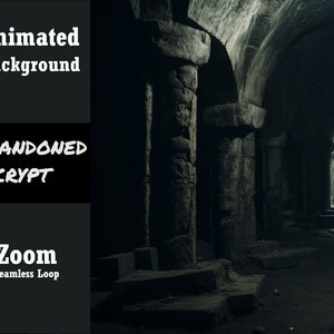 Zoom Virtual Backgrounds | Abandoned Crypt | Dungeon | Backdrop | Office Background | Animated ...