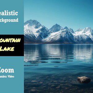 Zoom Virtual Backgrounds Mountain Lake Backdrop Office - Etsy Australia