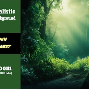Zoom Virtual Backgrounds | Rain Forest | Rainforest | Backdrop | Office ...