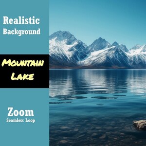 Zoom Virtual Backgrounds | Mountain Lake | Backdrop | Office Background ...