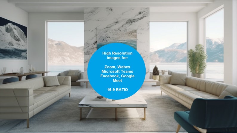 Zoom Virtual Backgrounds Home Background Bundle Backdrop - Etsy