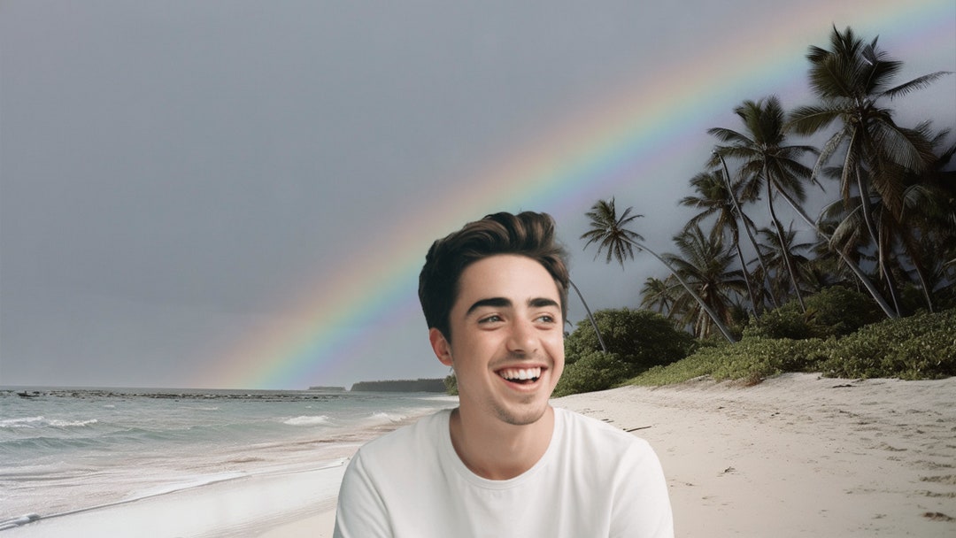 Zoom Virtual Backgrounds | Stormy Tropical Beach | Backdrop | Office ...