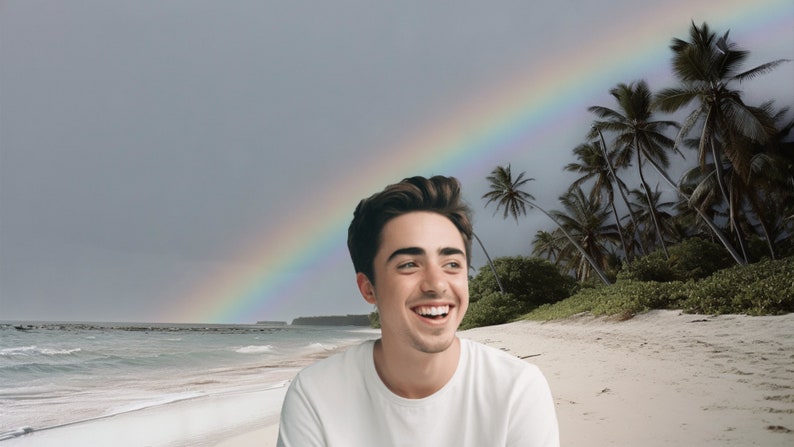 Zoom Virtual Backgrounds | Stormy Tropical Beach | Backdrop | Office ...