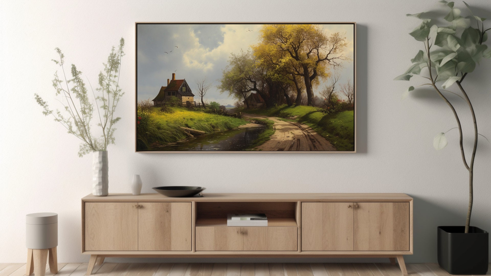 Samsung Frame TV Art | Country Cottage | Vintage Frame TV Art | Digital ...