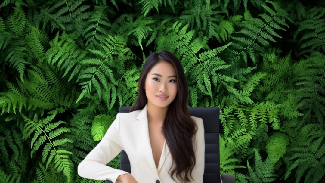 Zoom Virtual Backgrounds | Foliage Fern Background | Backdrop | Office ...