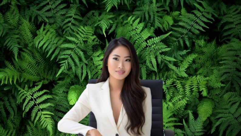 Zoom Virtual Backgrounds | Foliage Fern Background | Backdrop | Office ...