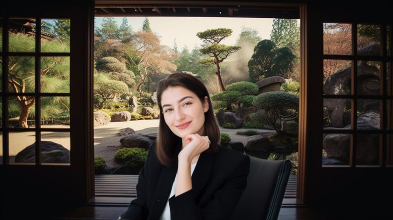 Zoom Virtual Backgrounds | Japanese Zen Garden | Backdrop | Office ...