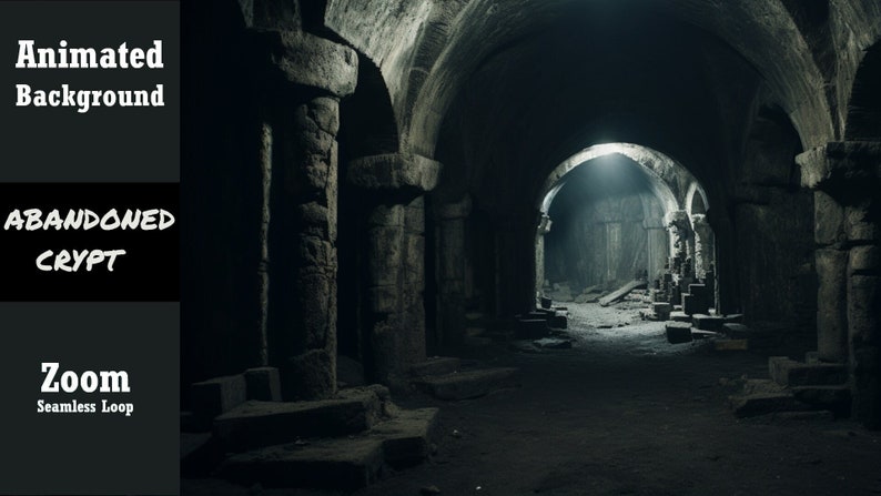 Zoom Virtual Backgrounds | Abandoned Crypt | Dungeon | Backdrop ...