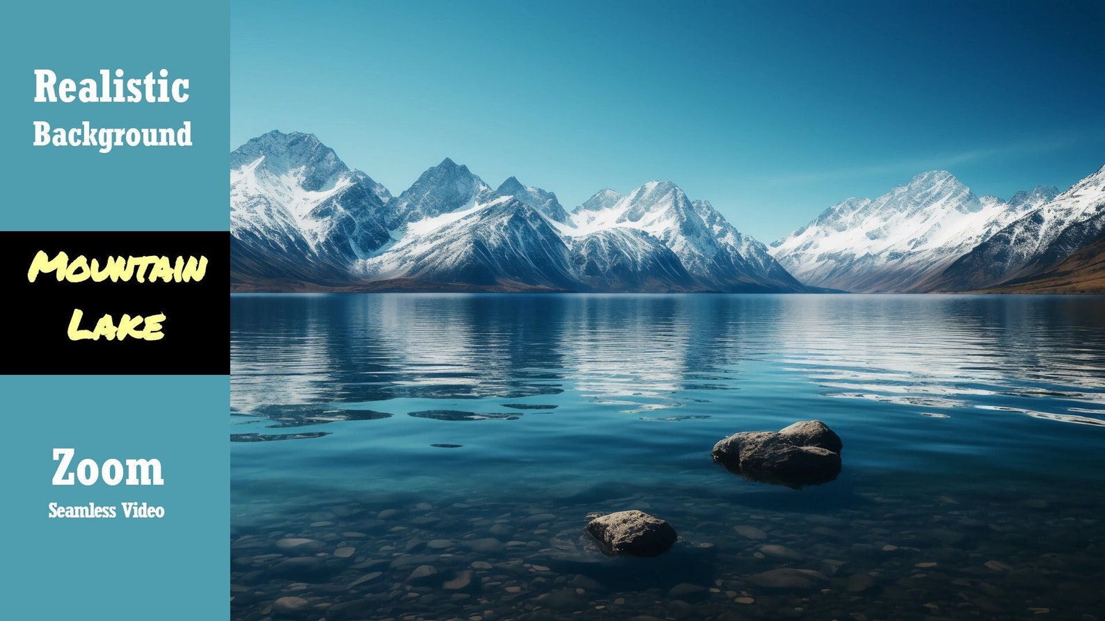 Zoom Virtual Backgrounds Mountain Lake Backdrop Office - Etsy Australia