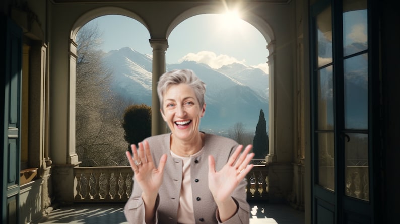 Zoom Virtual Backgrounds Italian Villa Backdrop Office Background ...