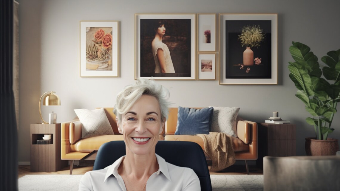 Zoom Virtual Backgrounds | Cozy Living Room | Backdrop | Office ...