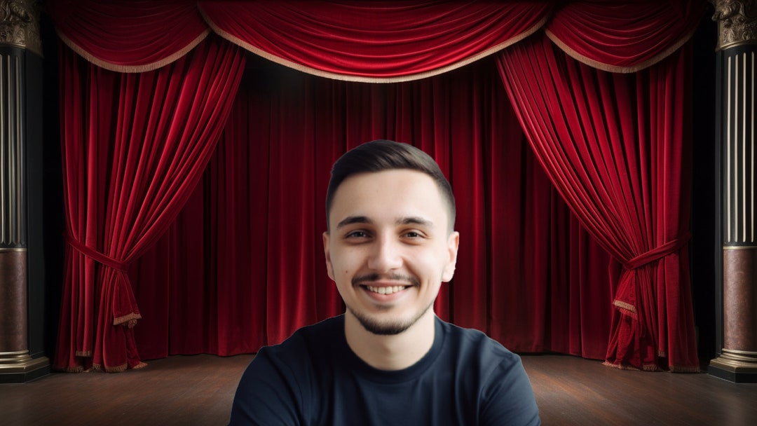 Zoom Virtual Backgrounds | Stage Curtains | Backdrop | Office ...