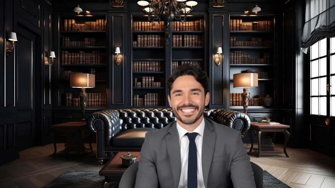 Zoom Virtual Backgrounds | Private Library | Backdrop | Office ...