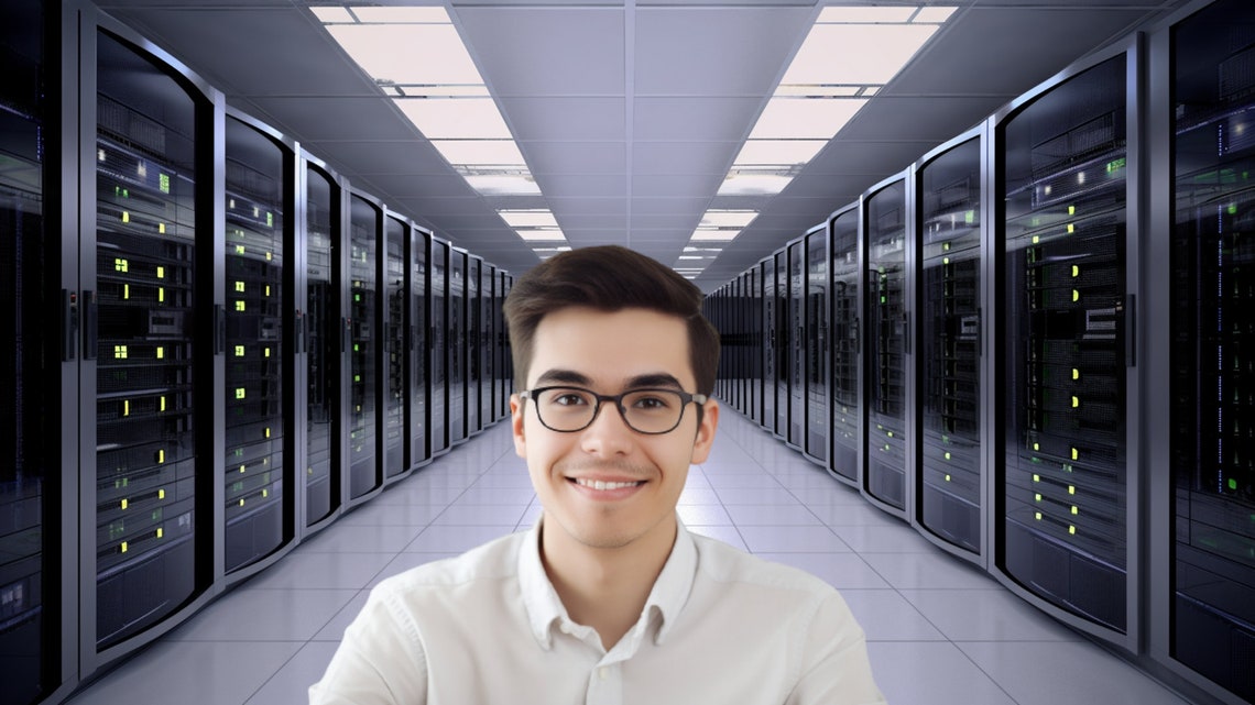 Zoom Virtual Backgrounds | Server Room | Backdrop | Office Background ...