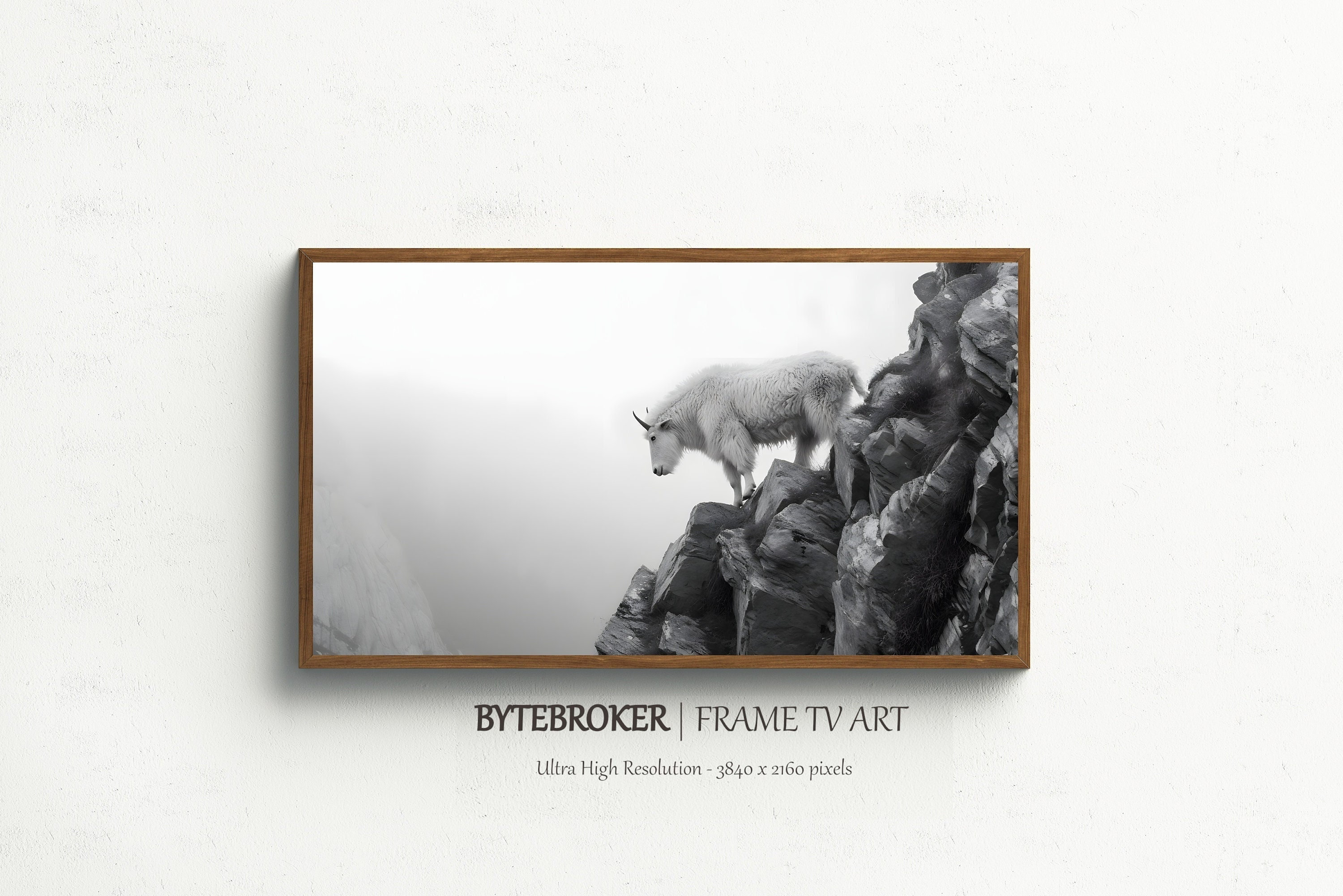 Samsung Frame TV Art | Mountain Goat | Frame TV Art | Art Print ...