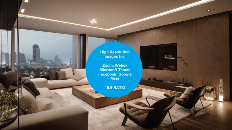 Zoom Virtual Backgrounds | Home Background Bundle | Backdrop | Office ...