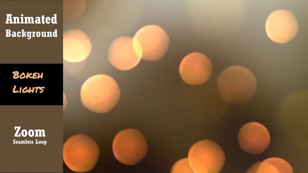 Zoom Virtual Backgrounds | Bokeh Lights | Animated Background ...