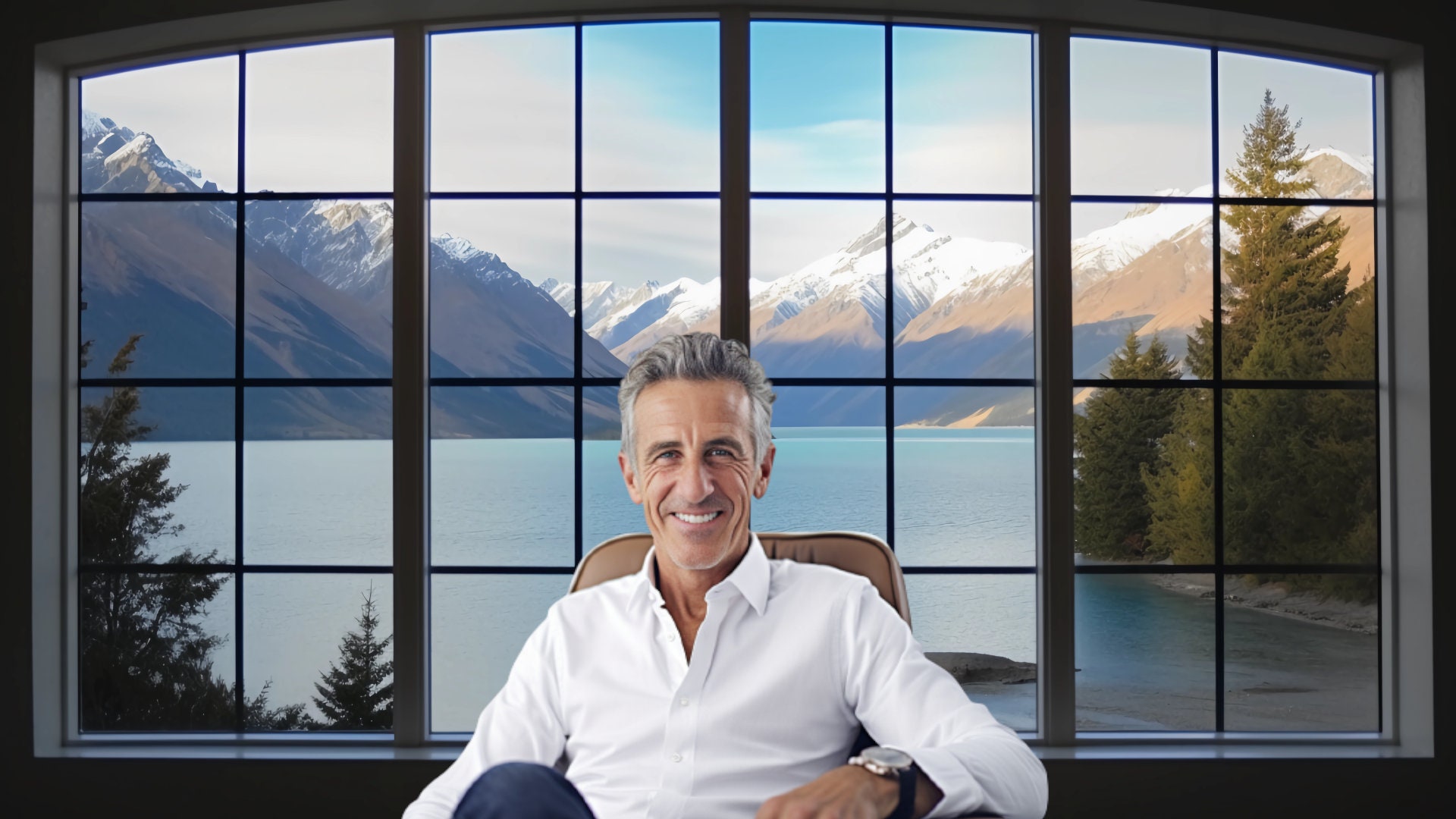 Zoom Virtual Backgrounds | Lake and Mountains | Backdrop | Office ...