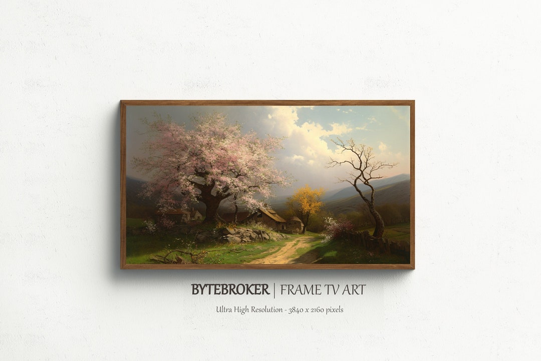 Samsung Frame TV Art | Country Cottage | Vintage Frame TV Art | Digital ...