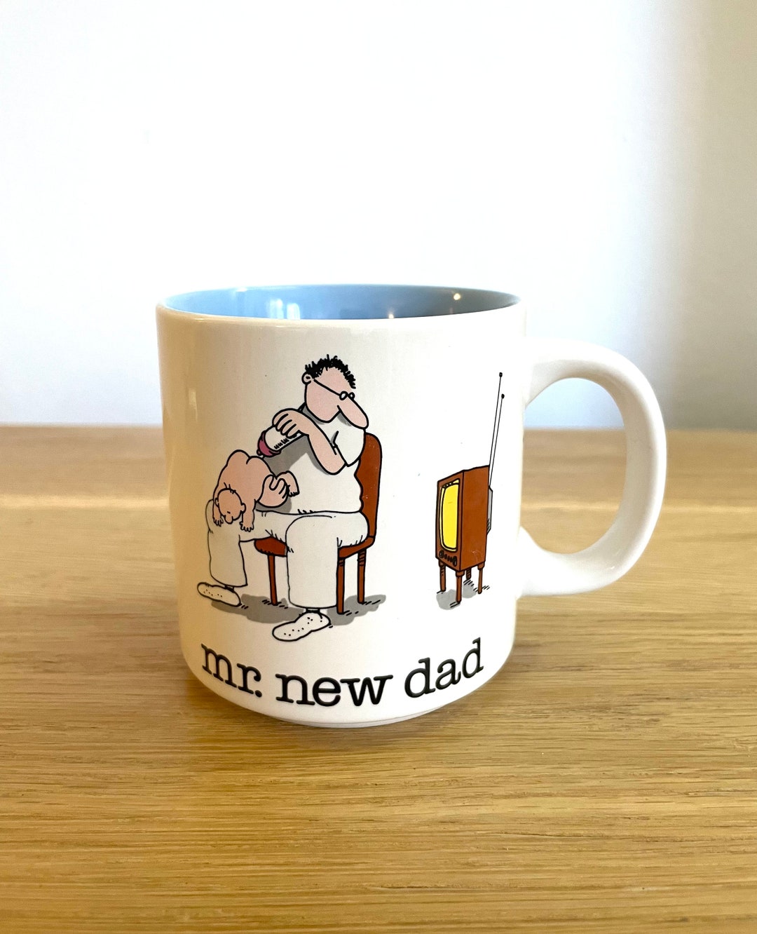 Vintage Jim Benton Mr New Dad Ceramic Coffee Mug . Humorous Coffee Mug ...