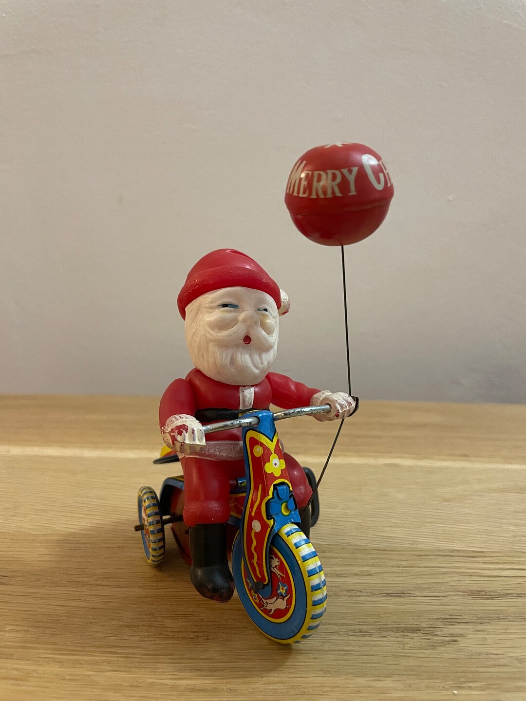 Vintage 1950s Sukuki Christmas Celluloid Tin Litho Wind-up - Etsy