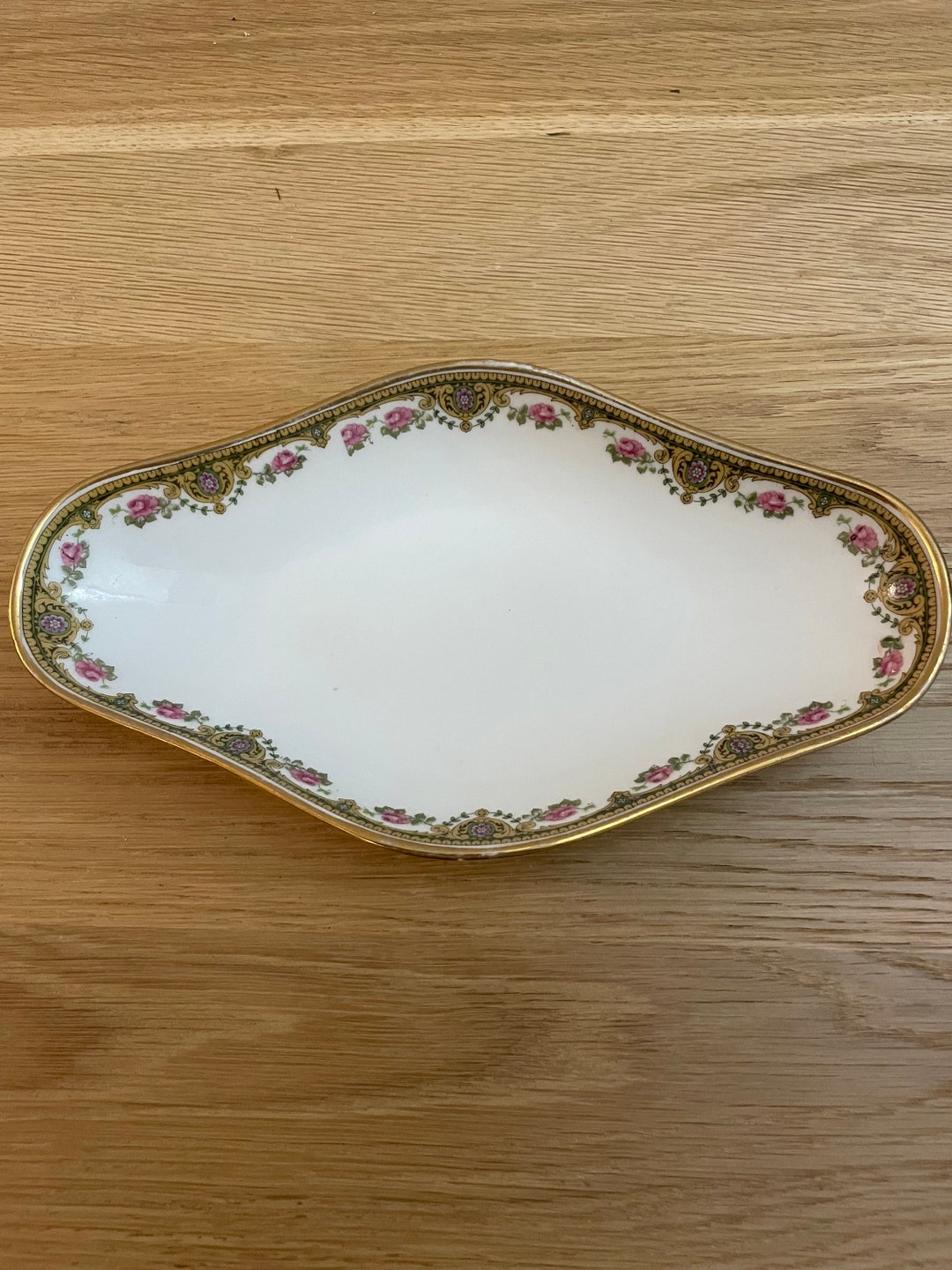 Vintage Limoge-france Gold Trim Rose Pattern - Etsy