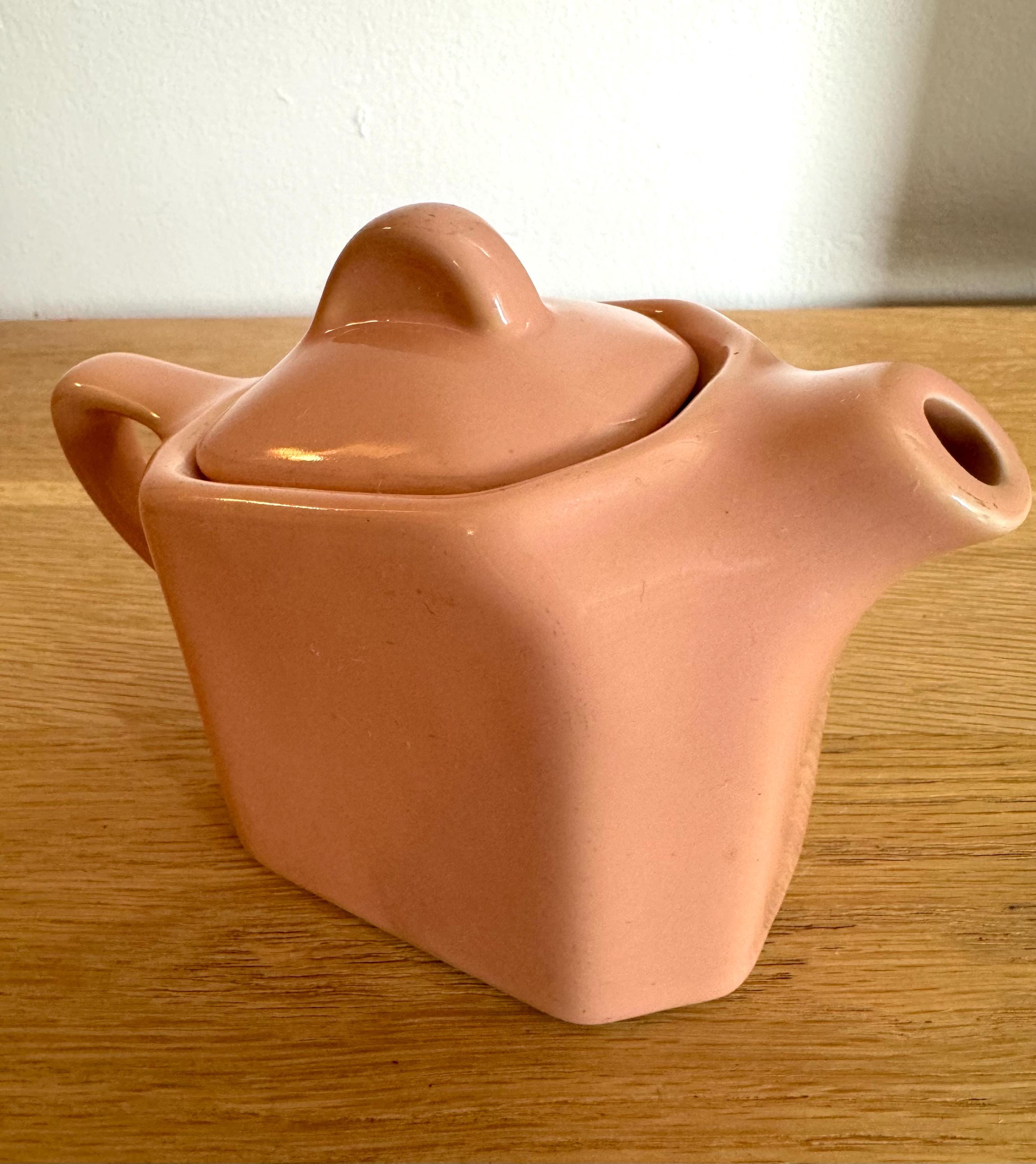 Vintage Hall Single Serve Peach/ Pale Pink Teapot MCM - Etsy