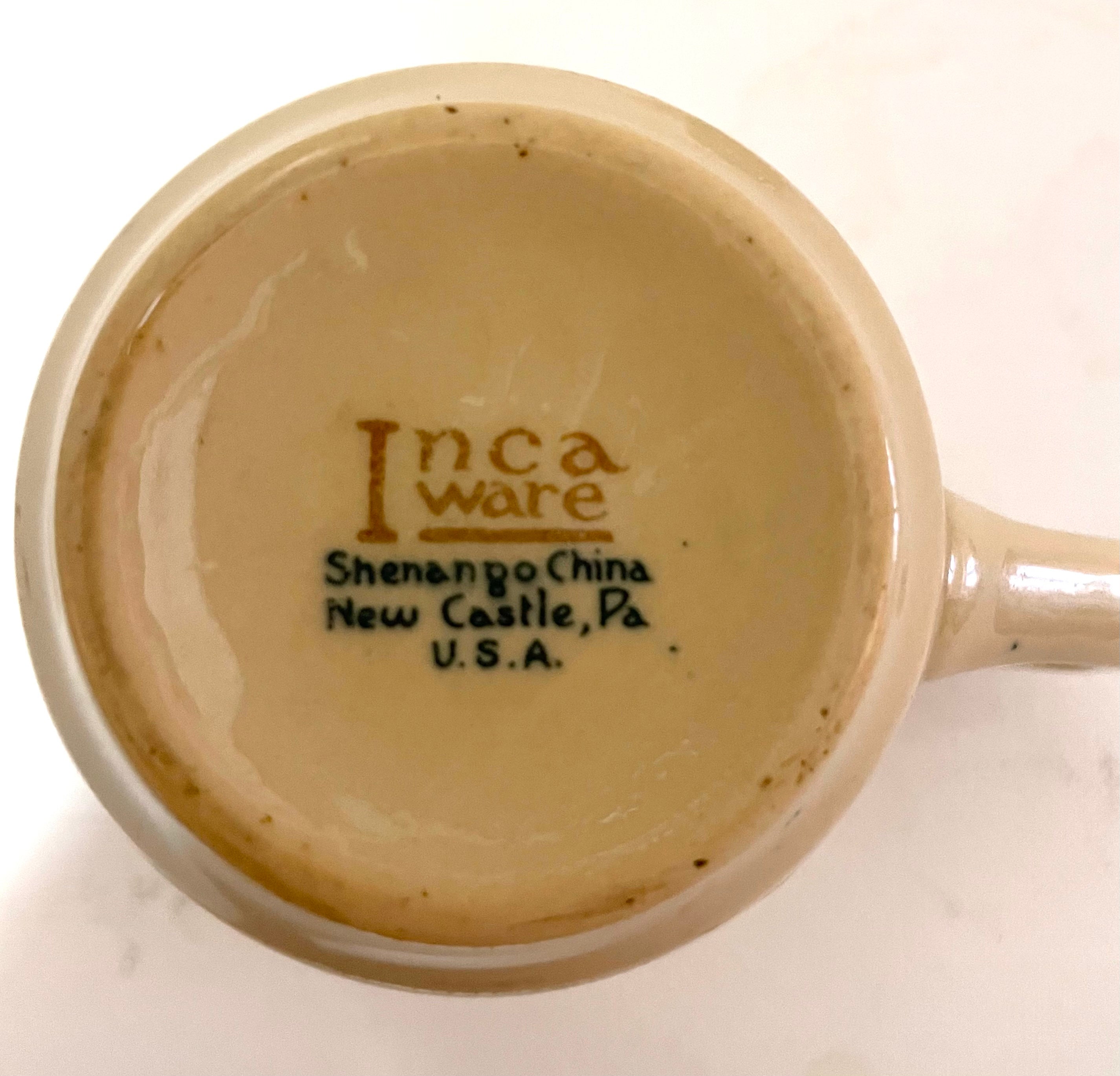 2 Nestle Cocoa Cups, Inca Ware, Shenango China ,new Castle ,penn. - Etsy