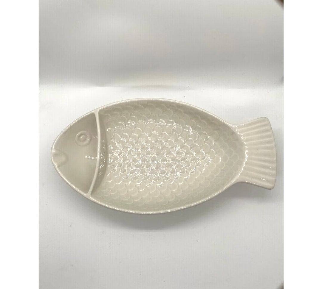 Vintage Ceramic Fish Serving Plate by Hall 1150 USA - Etsy