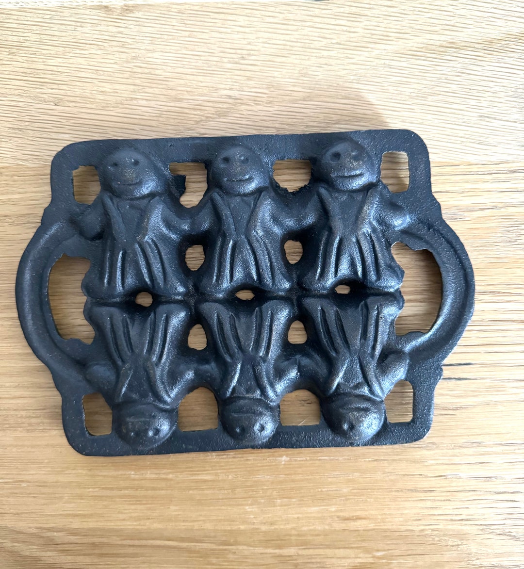 Vintage Cast Iron Gingerbread Mold/ for Soap ,baking ,beeswax,or ...