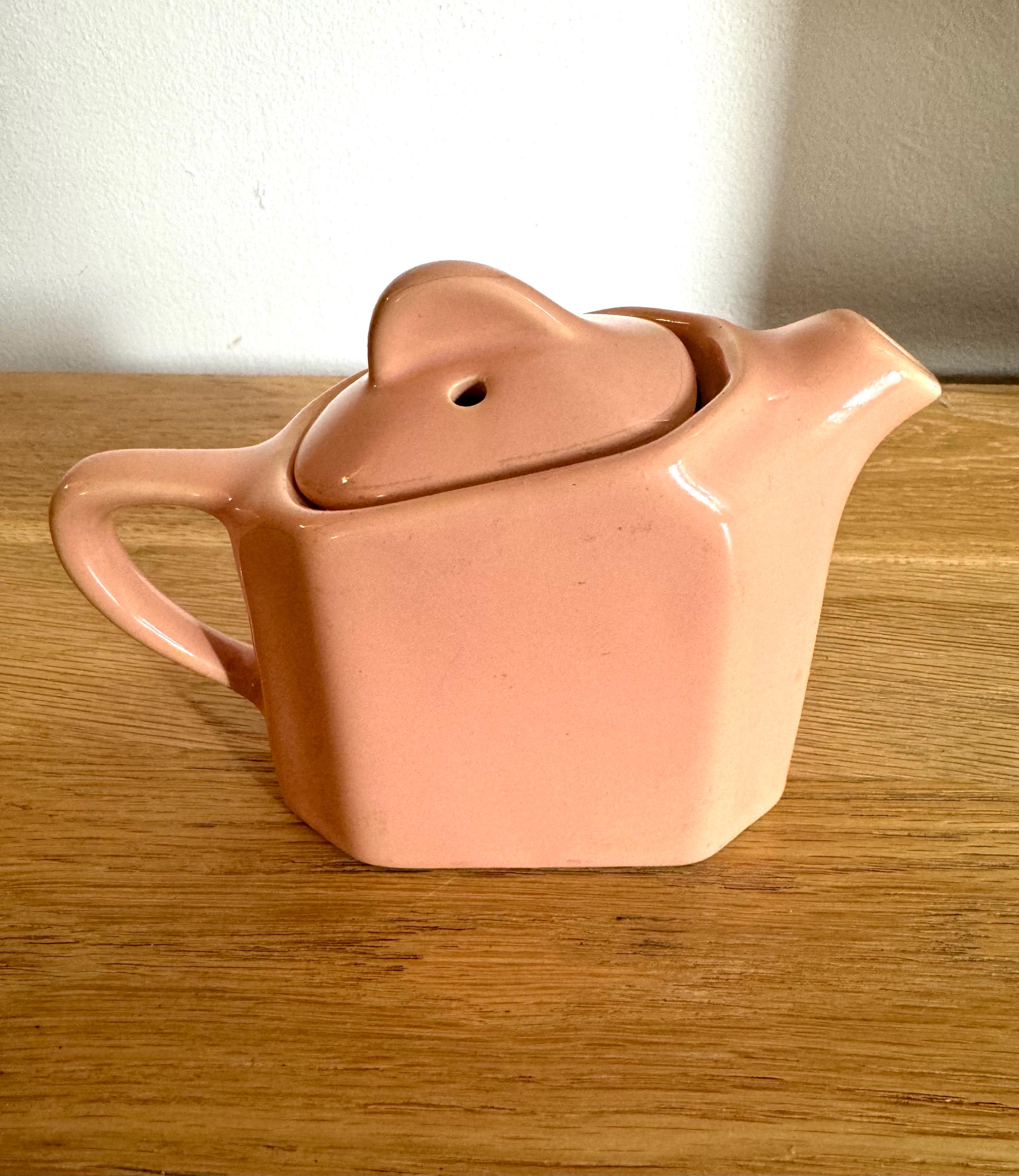 Vintage Hall Single Serve Peach/ Pale Pink Teapot MCM - Etsy