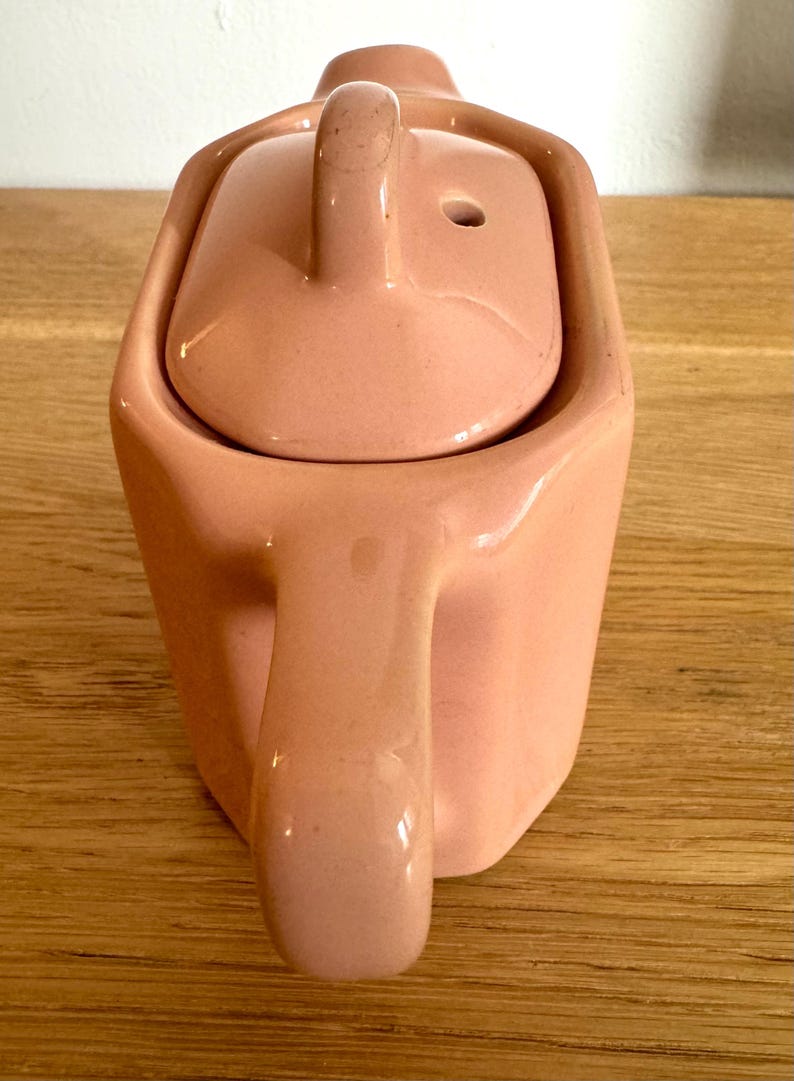 Vintage Hall Single Serve Peach/ Pale Pink Teapot MCM - Etsy