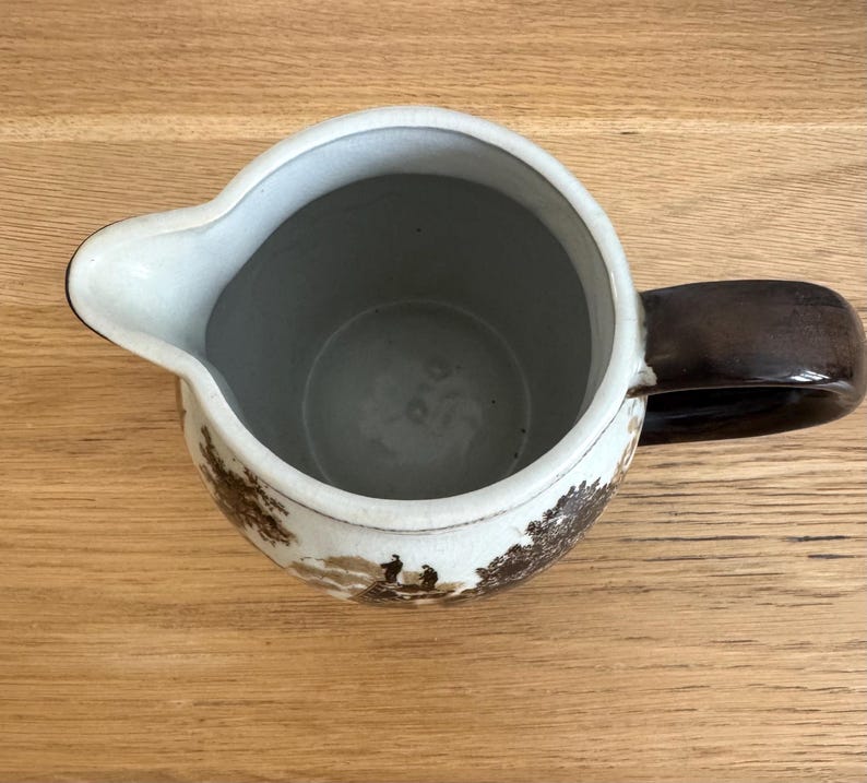 Vintage Brown and White Victoria Ware Ironstone Pitcher,transferware - Etsy
