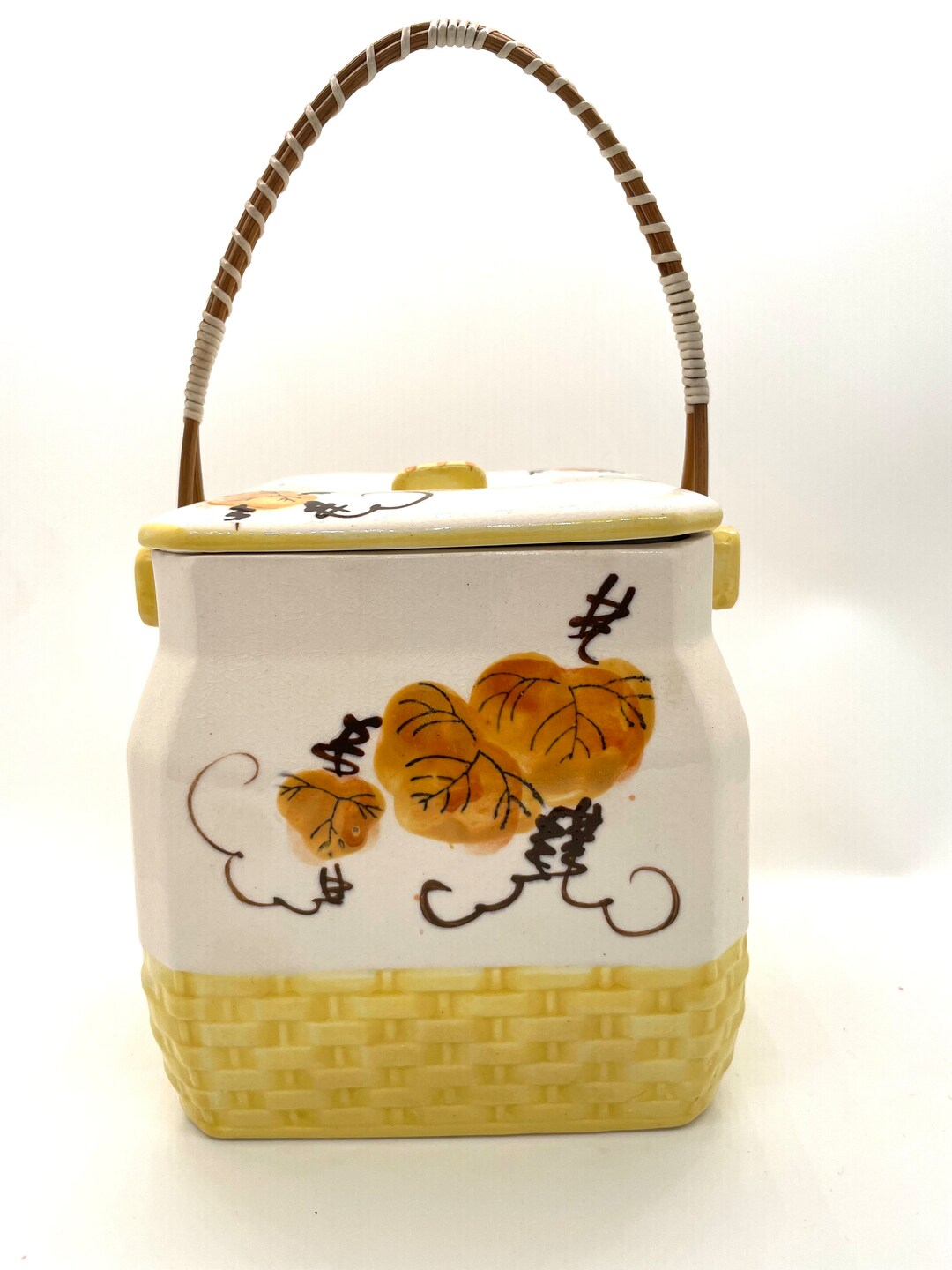 Vintage Ceramic Biscuit Jar Made in Japan - Etsy