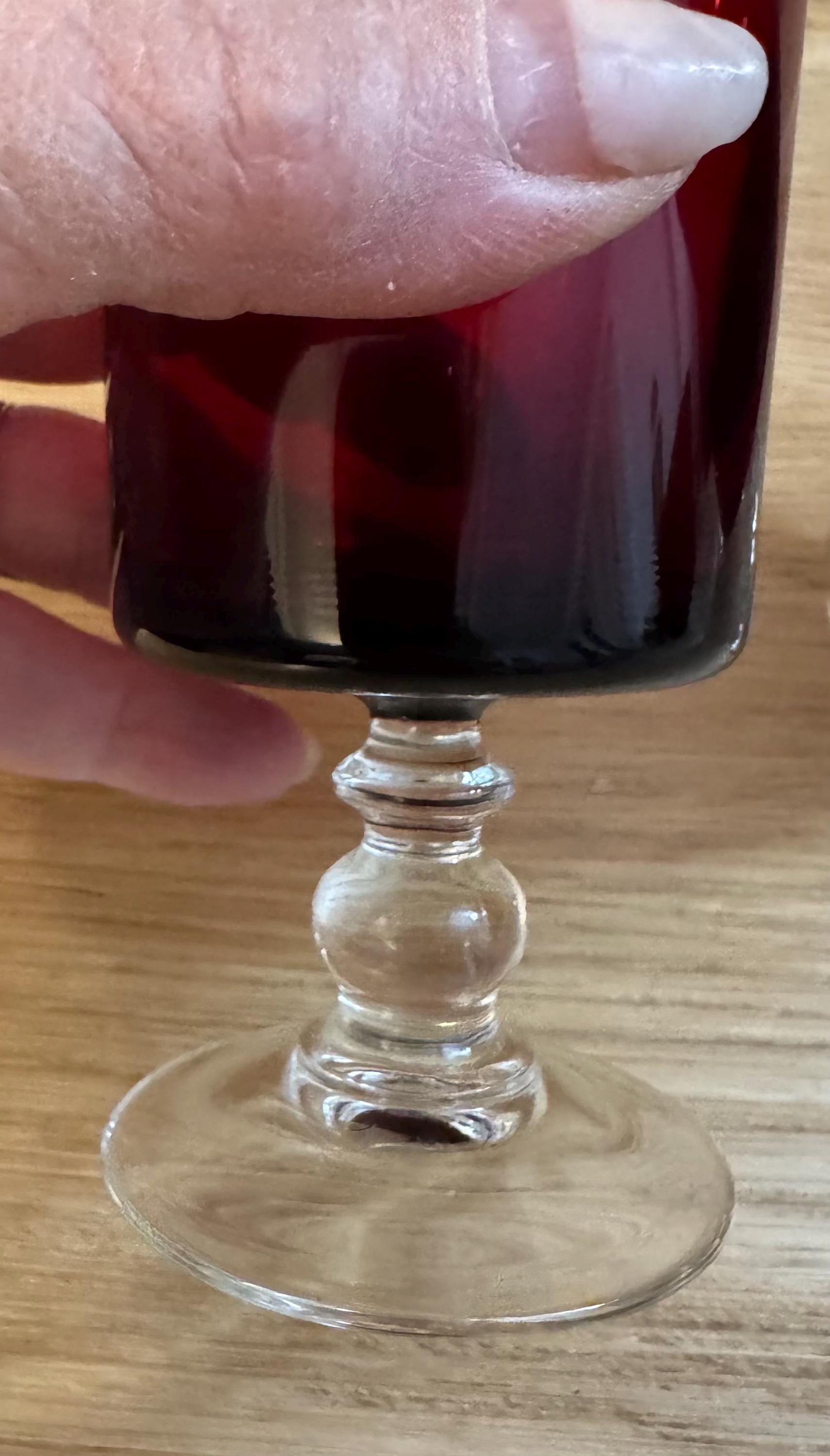 Vintage Ruby Red Glasses, Set of 5 , 4 Oz French Arcoroc Aperitif ...