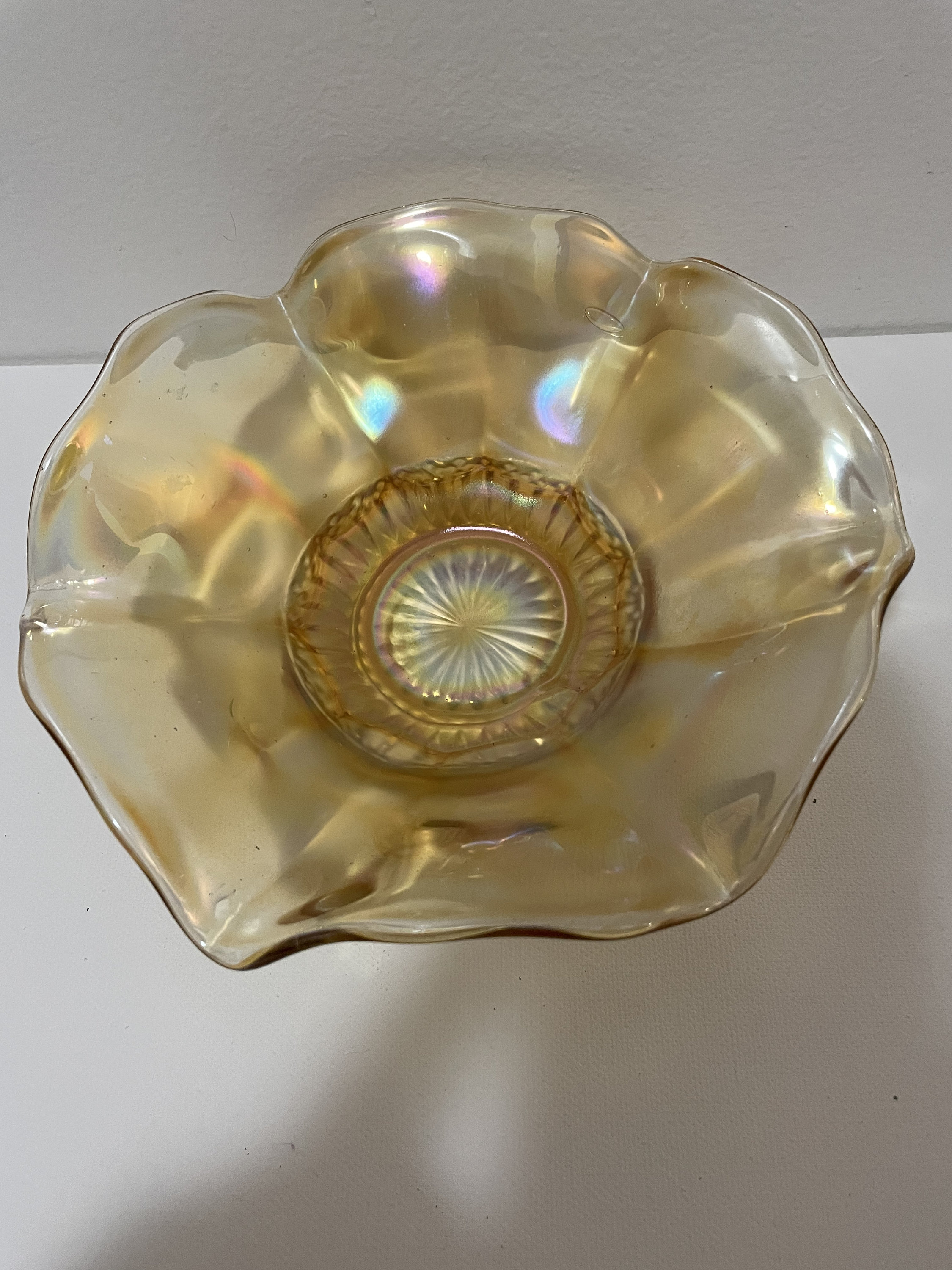 Carnival Depression Glass Bowl - Etsy