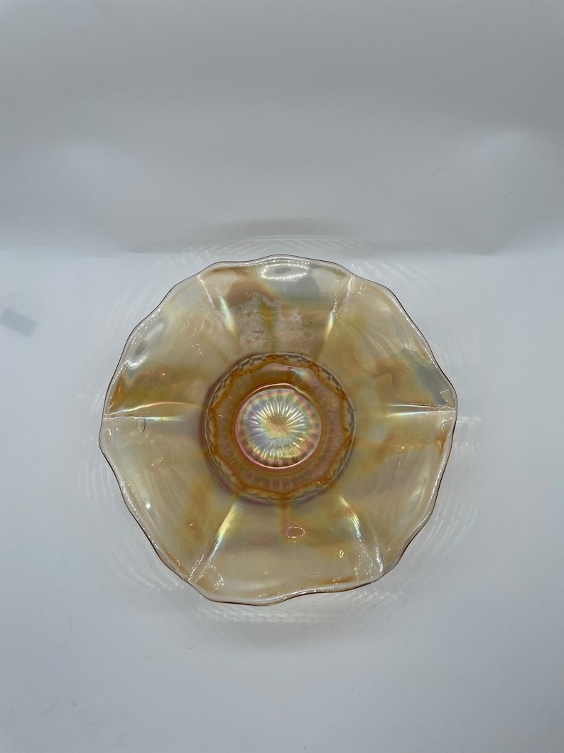 Carnival Depression Glass Bowl - Etsy