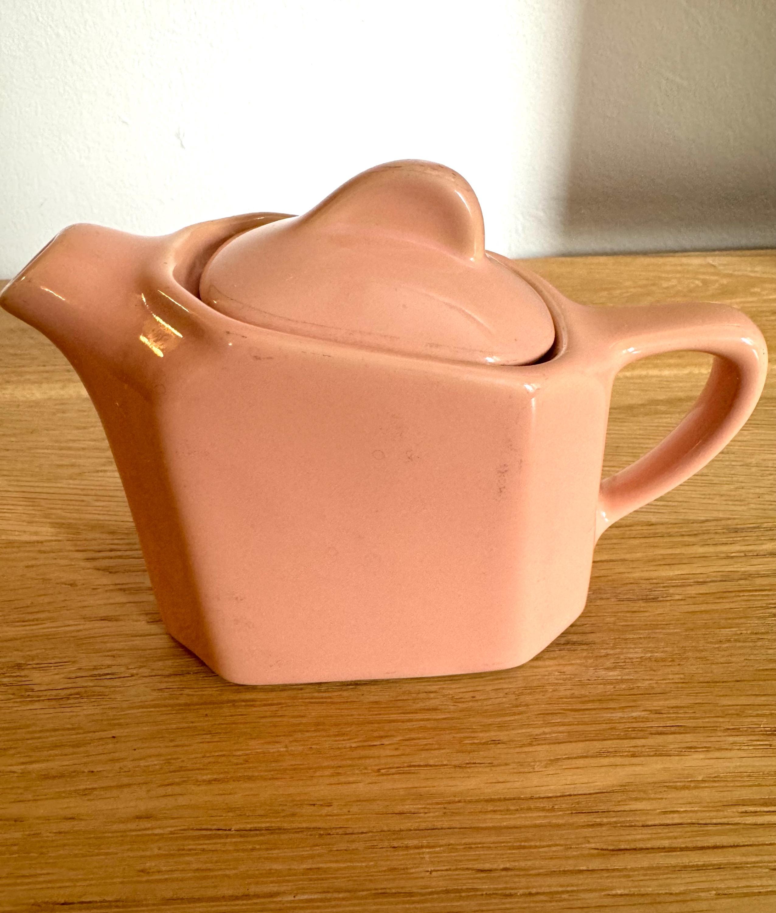 Vintage Hall Single Serve Peach/ Pale Pink Teapot MCM - Etsy