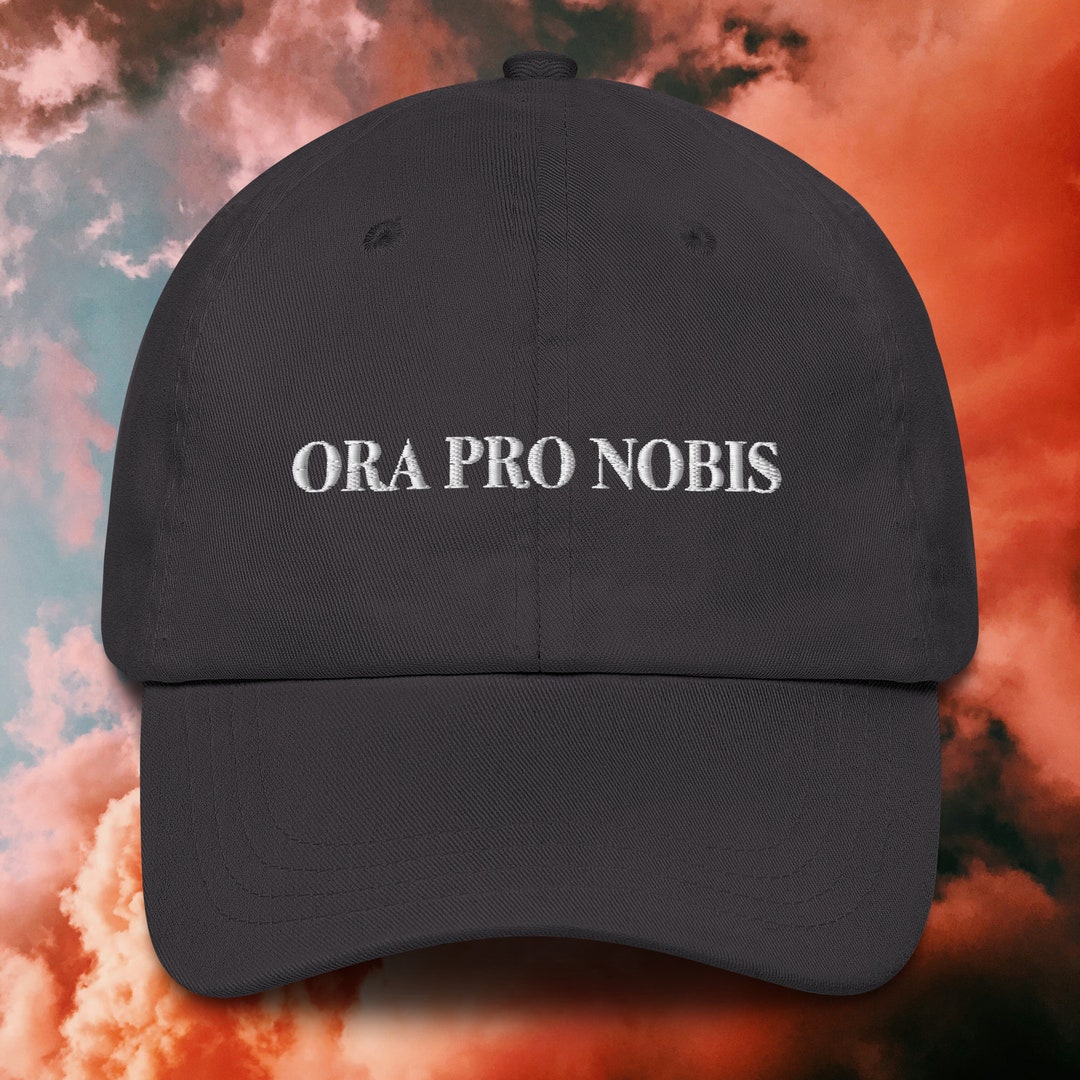 Ora Pro Nobis Baseball Cap: Catholic Dad Hat - Etsy