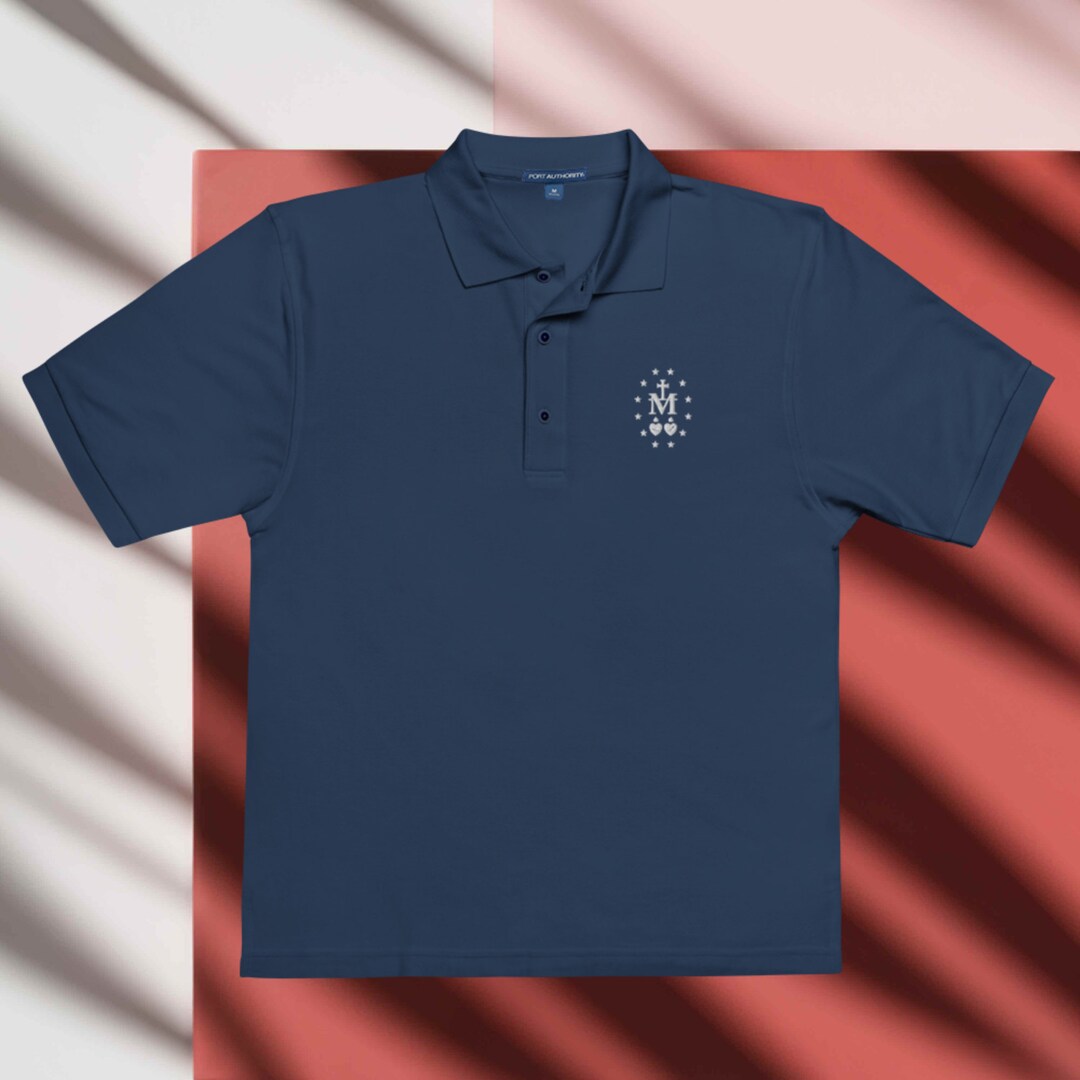 Miraculous Medal Polo - Traditional Catholic Men, Catholic Gifts ...