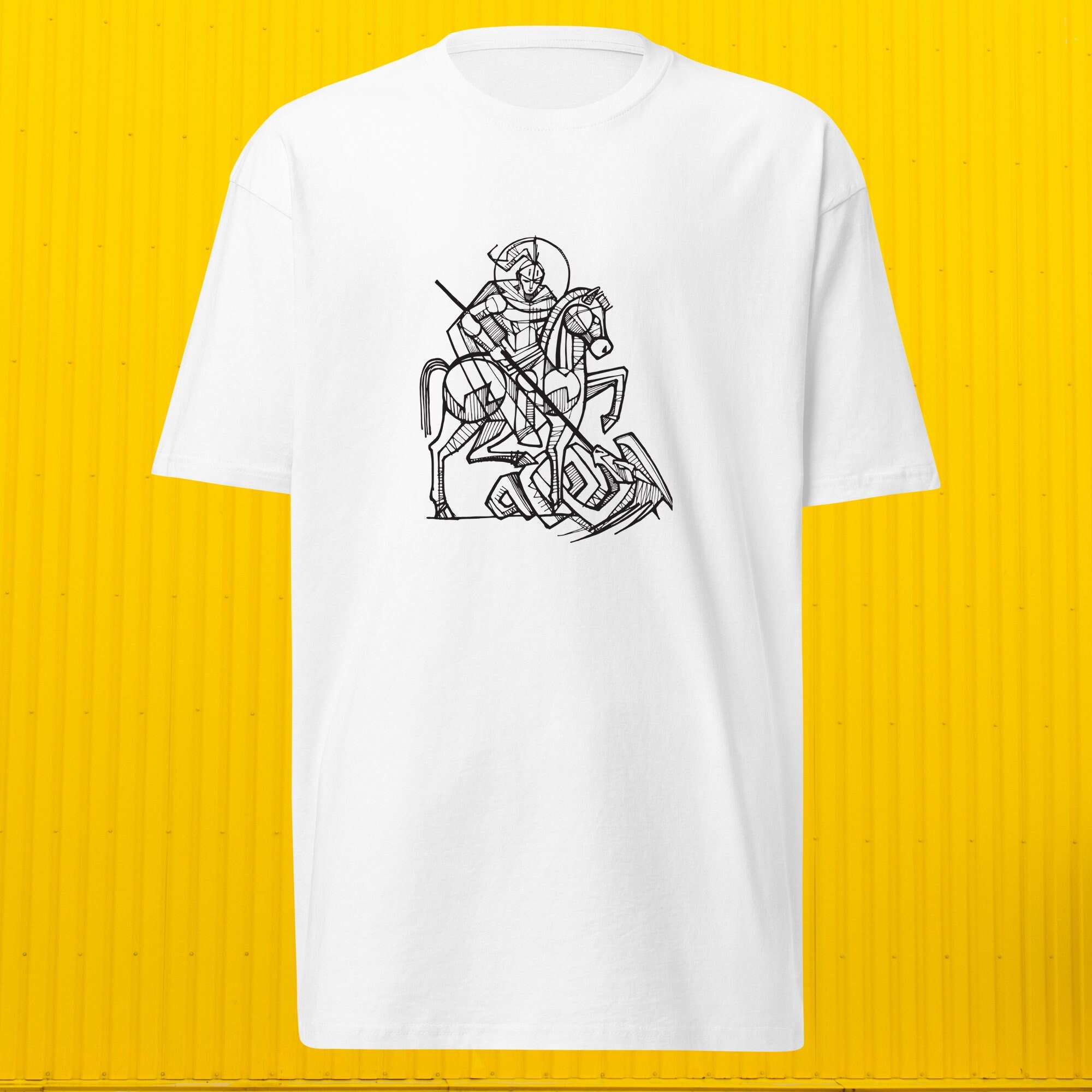 Abstract Saint George Tee Traditional Catholic Men, Catholic Gifts ...