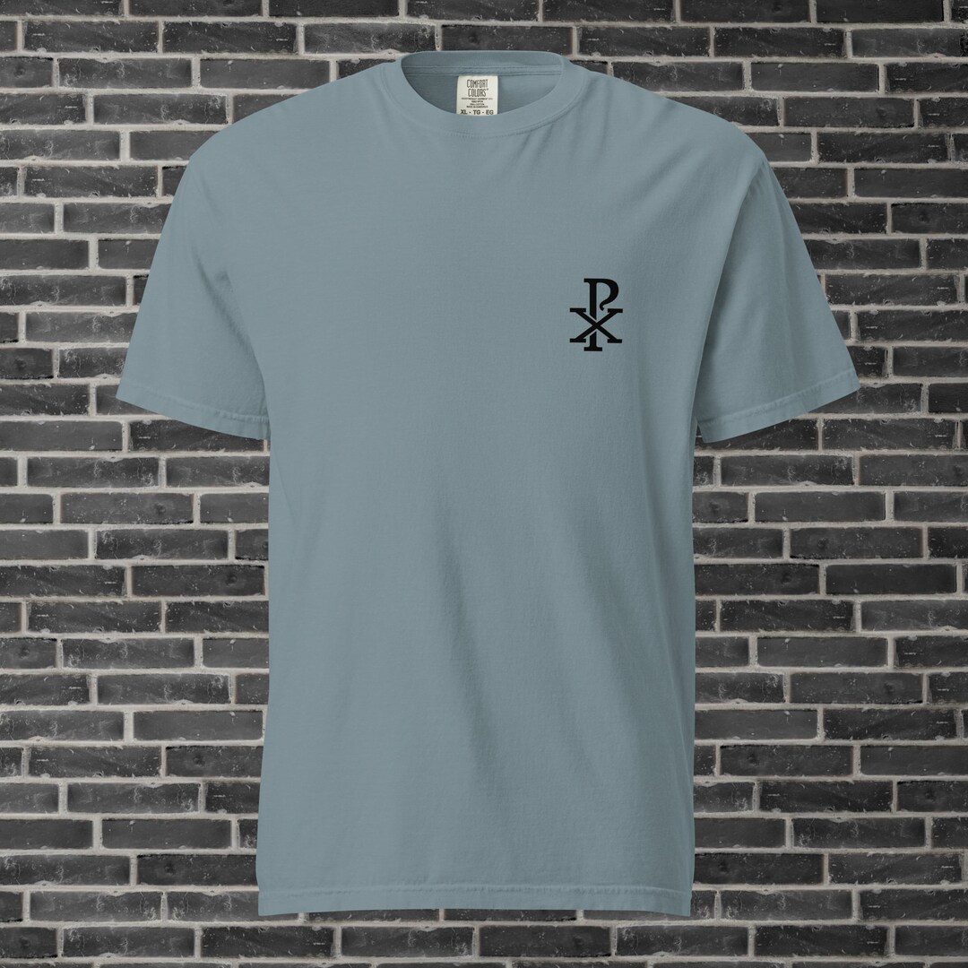 Chi Rho Embroidered Tee Traditional Catholic Men, Catholic Gifts ...