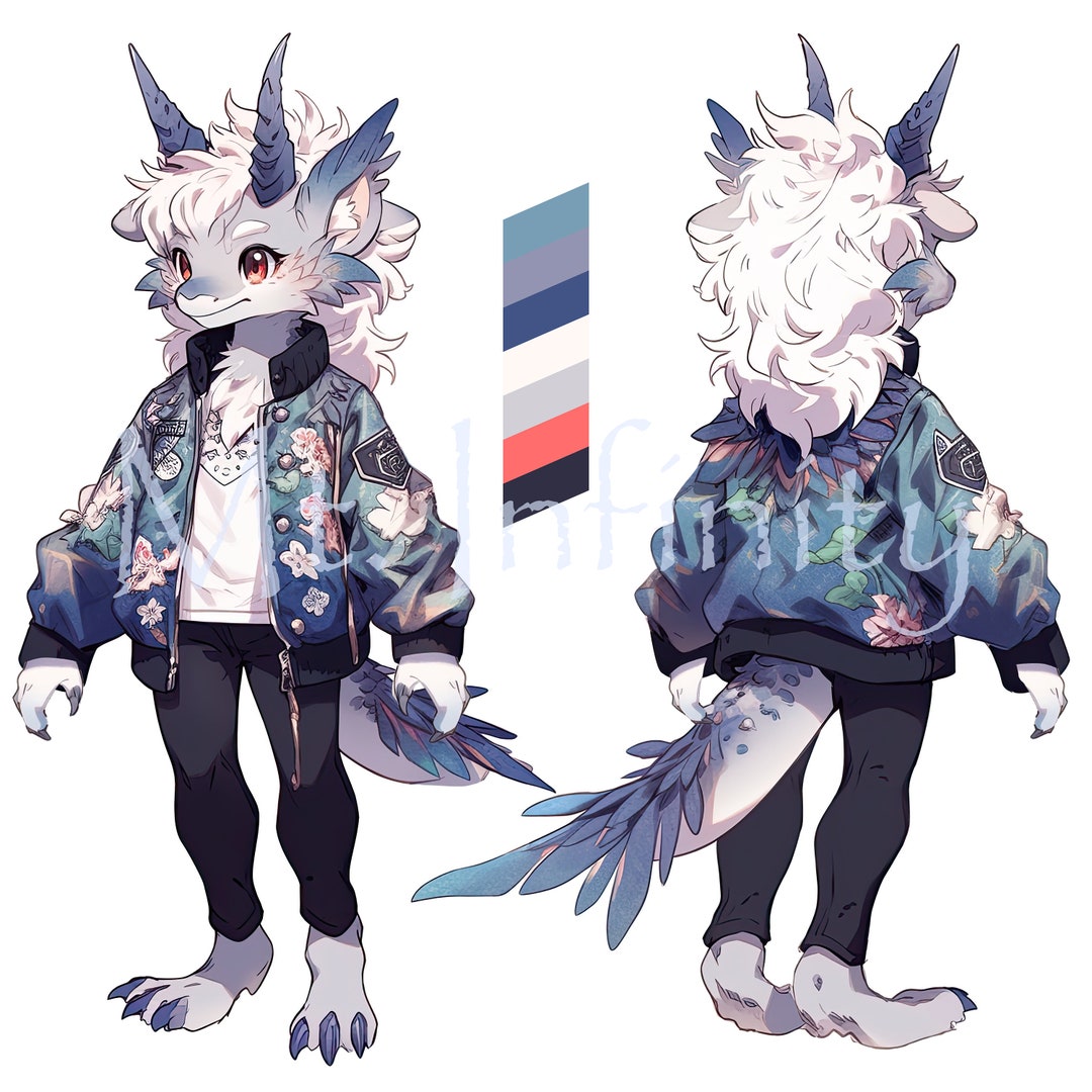 Fursona Adopt Limited Edition Furry OC Adoption, Furry Adopt Reference Sheet, Fantasy Roleplay ...