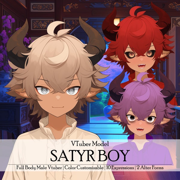 Femboy Vtuber Model - Etsy